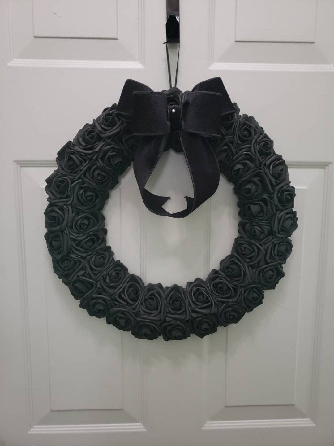 Gothic Black Wreath. Gothic Victorian Wedding Decor. Witchy Decor ...