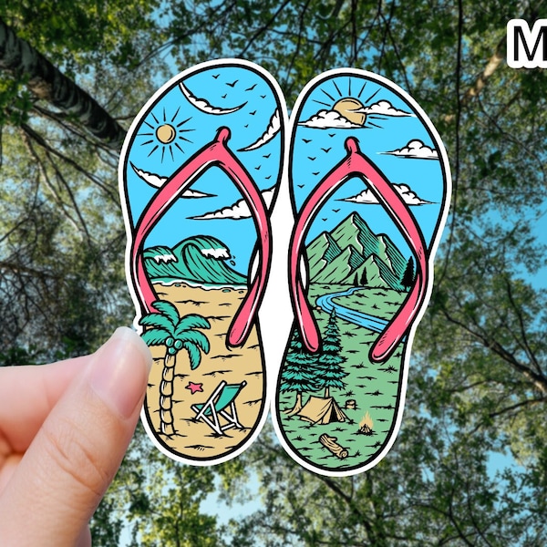 Flip Flop Stickers - Etsy