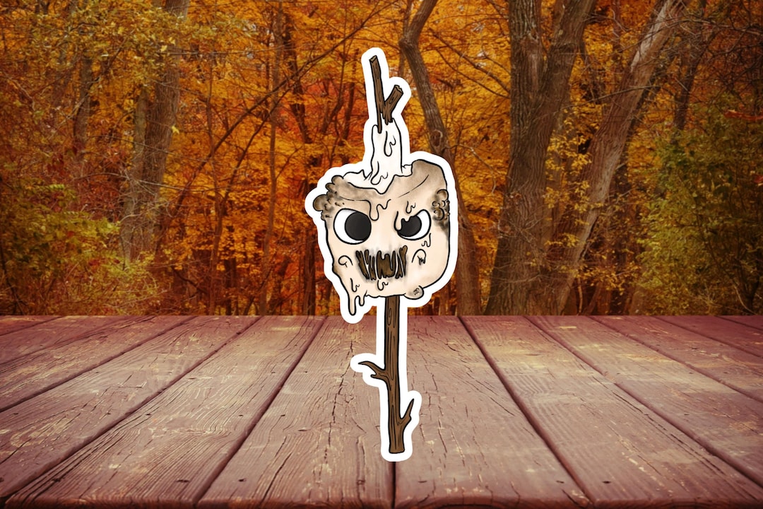Roasting Marshmallows Vinyl Sticker: Funny Camp Fire Decal - Etsy