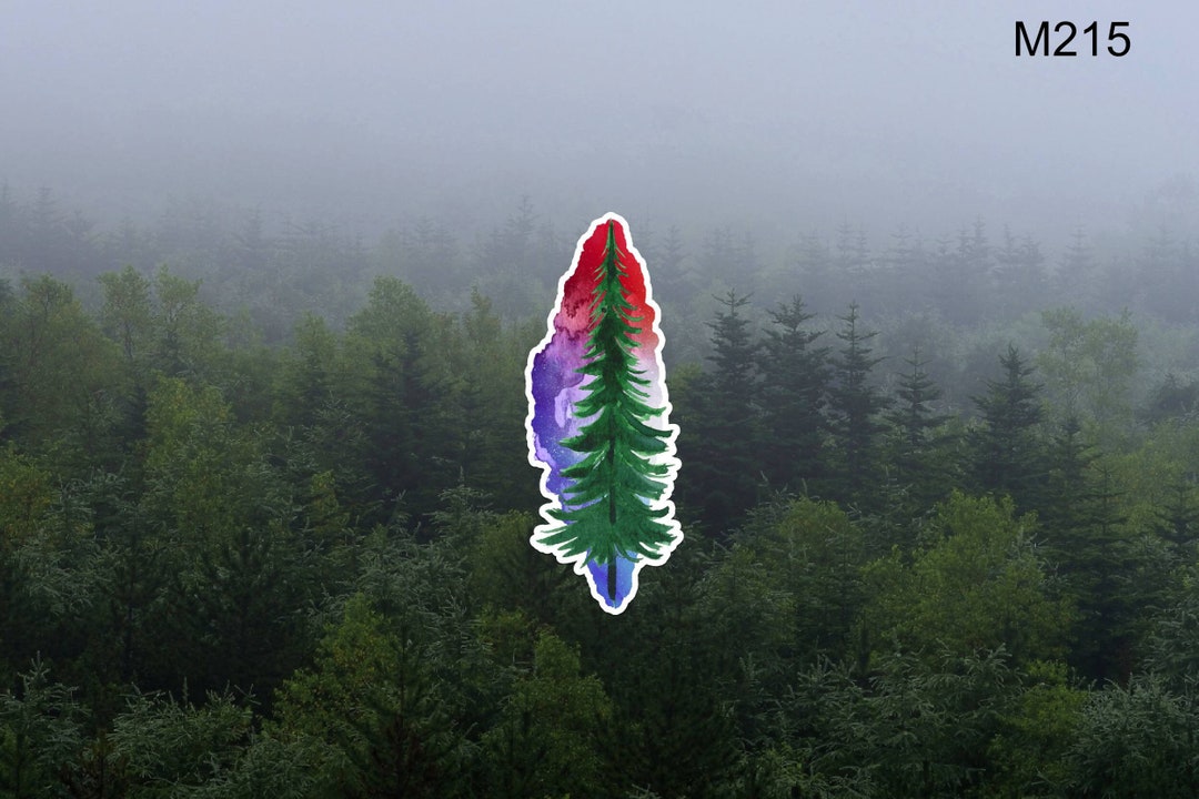 Tree Sticker, Watercolor Sticker, Tree Stickers, Forest Sticker, Stars ...