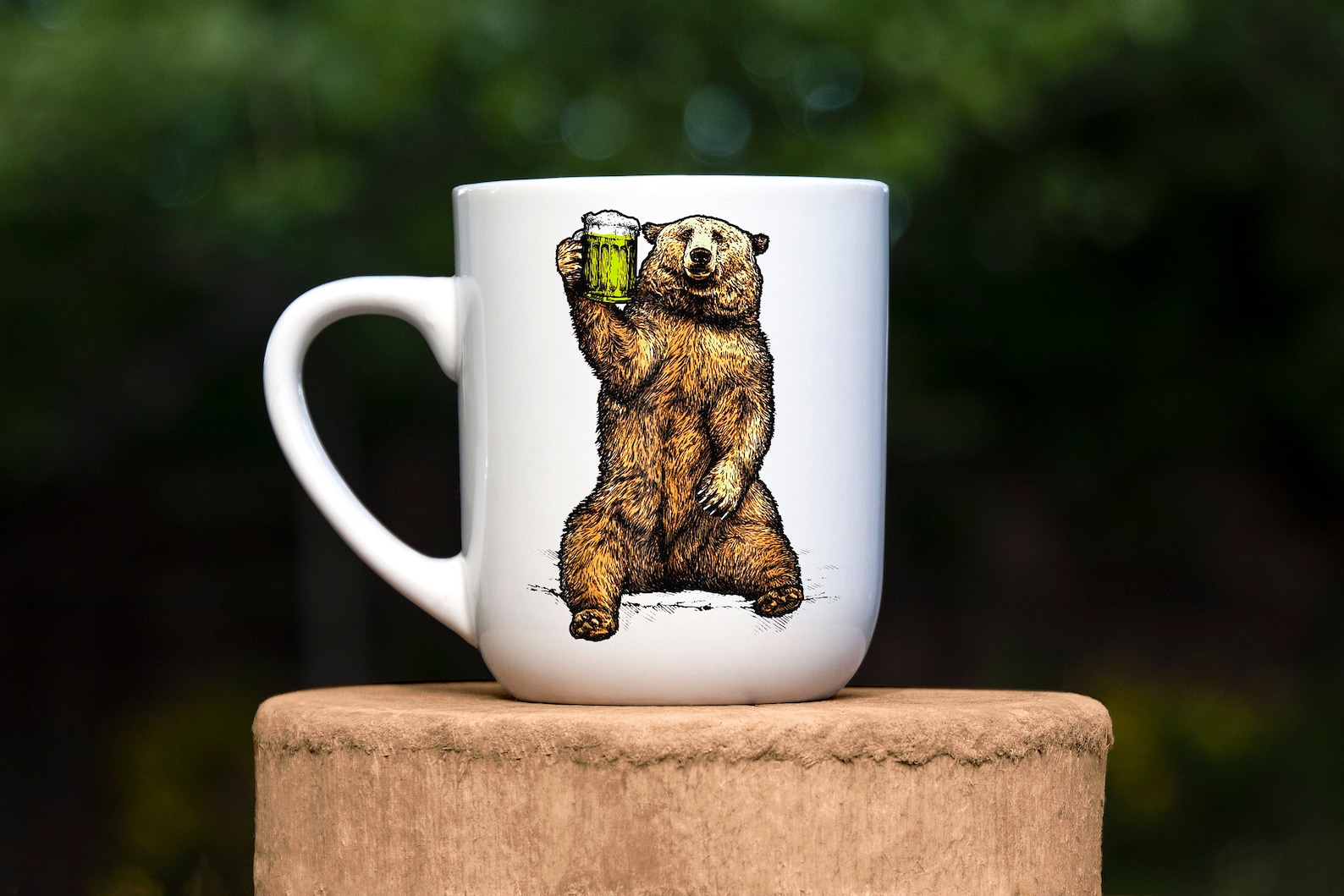 Bear Beer Sticker Vinyl Sticker Laptop Sticker Yeti Cooler - Etsy
