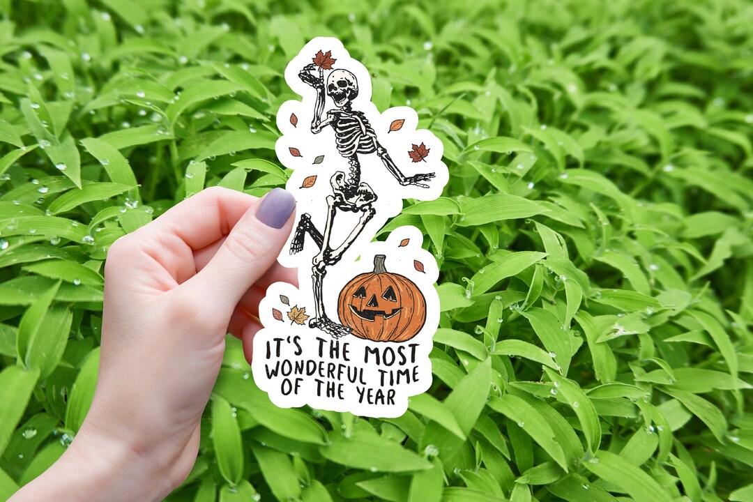 Skeleton Sticker, Skeleton Dancing Sticker, Vinyl Sticker, Laptop ...
