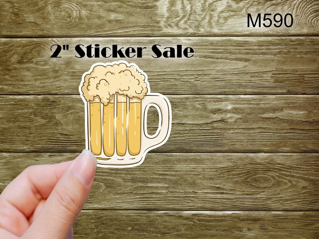Beer Mug Sticker Vinyl Sticker, Funny Sticker, Personalized Gifts ...