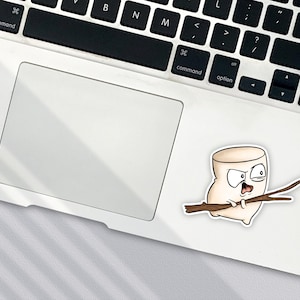 Roasting Marshmallows Vinyl Sticker, Funny Sticker, Camping Sticker ...