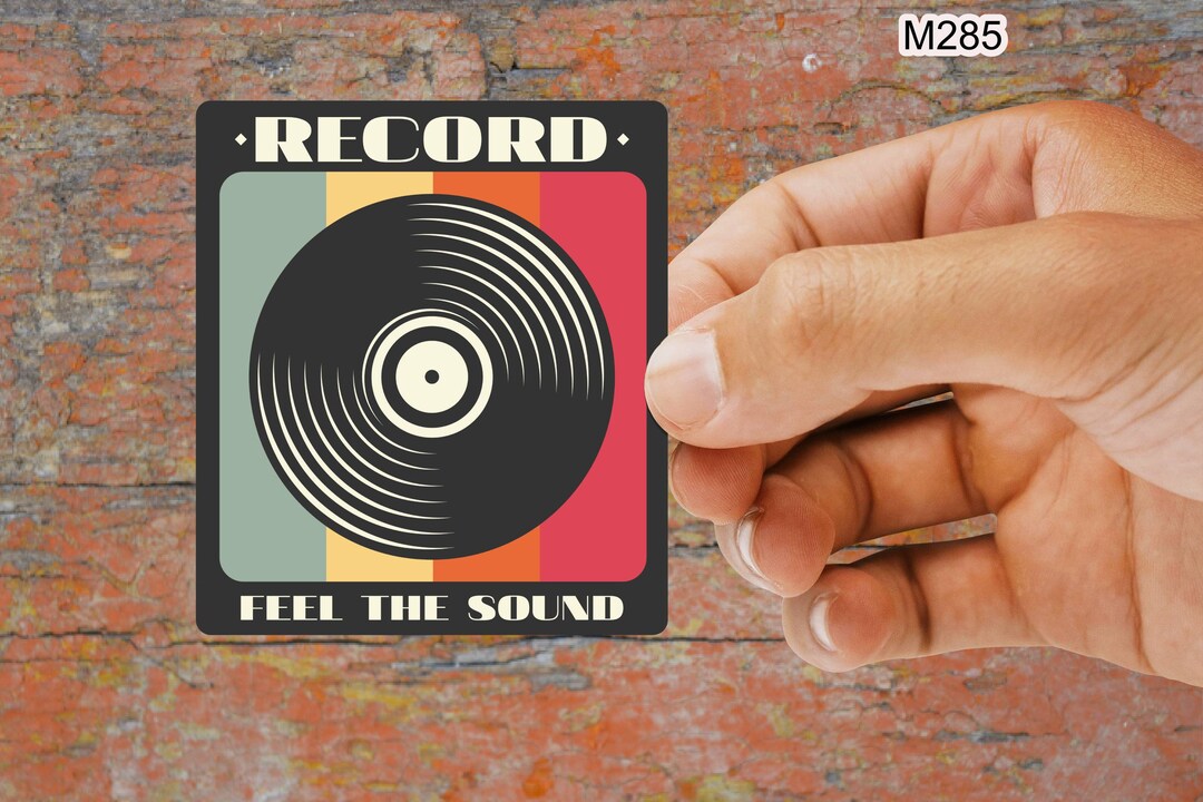Retro Record Sticker Retro Sticker Record Sticker Vinyl - Etsy