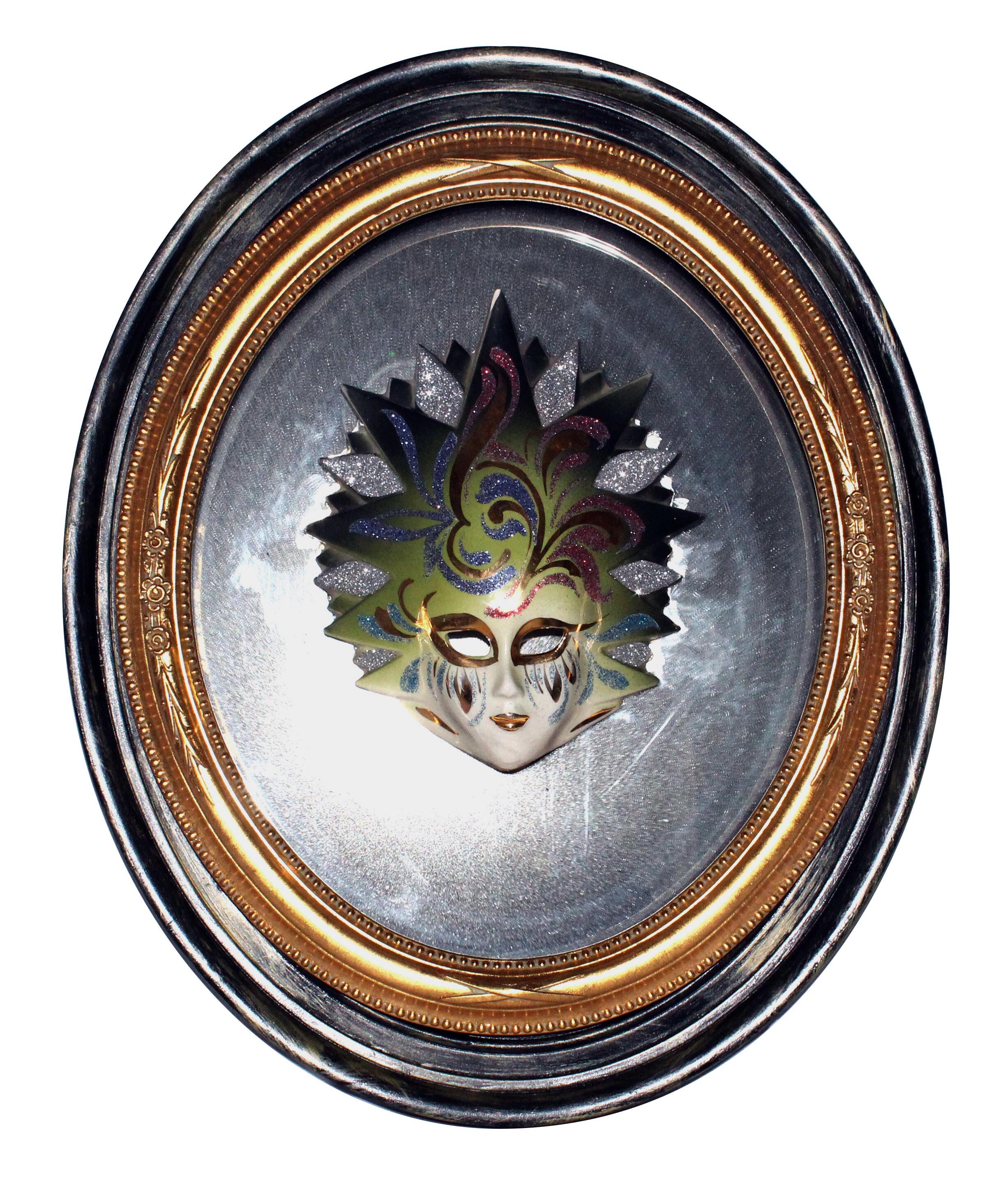 Magic Mirror Masquerade Mask Mixed Media - Etsy