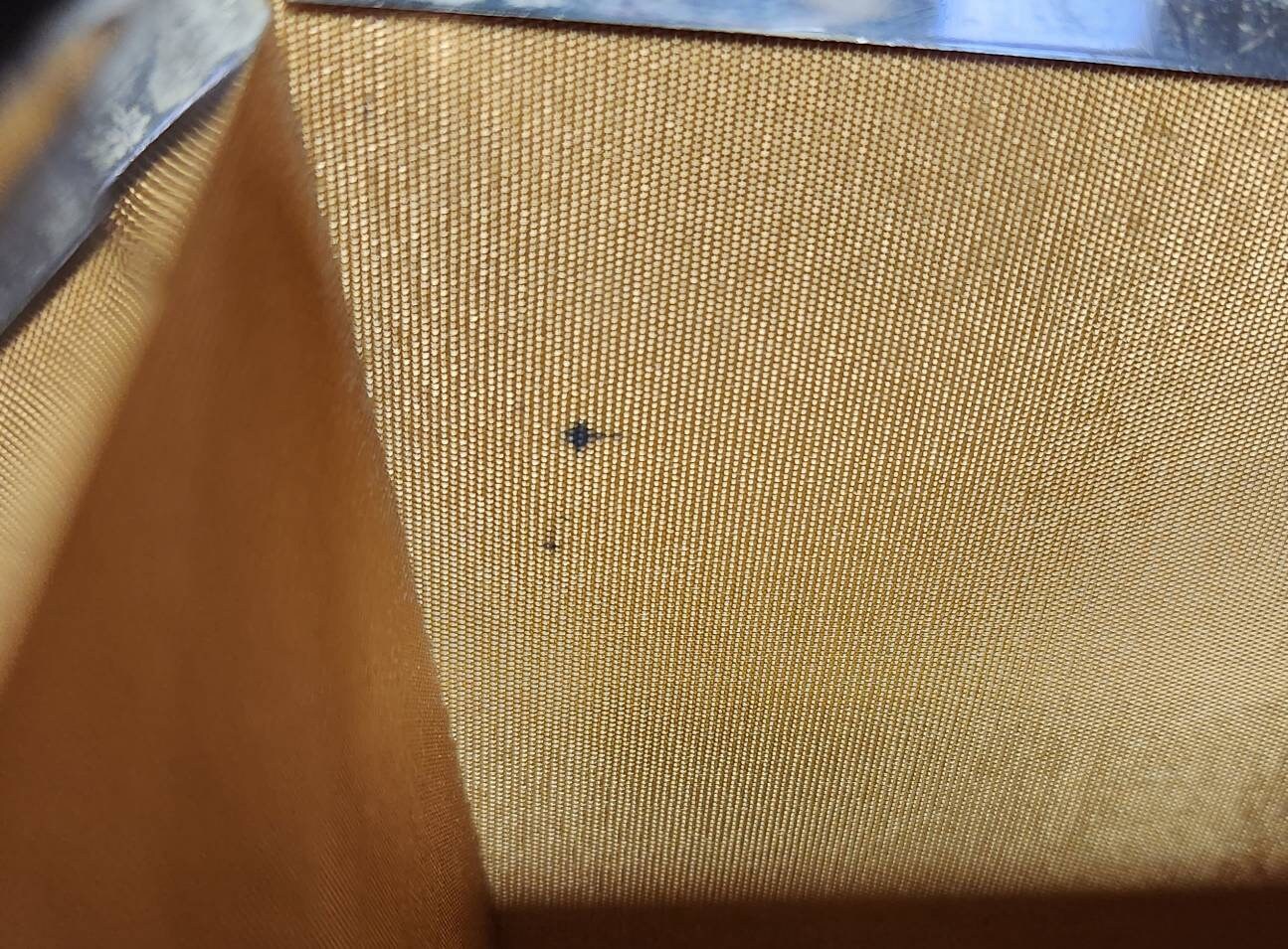 1950s Tall Silver Woven Metal Bucket Box Bag, Vintage Lucite and Metal ...