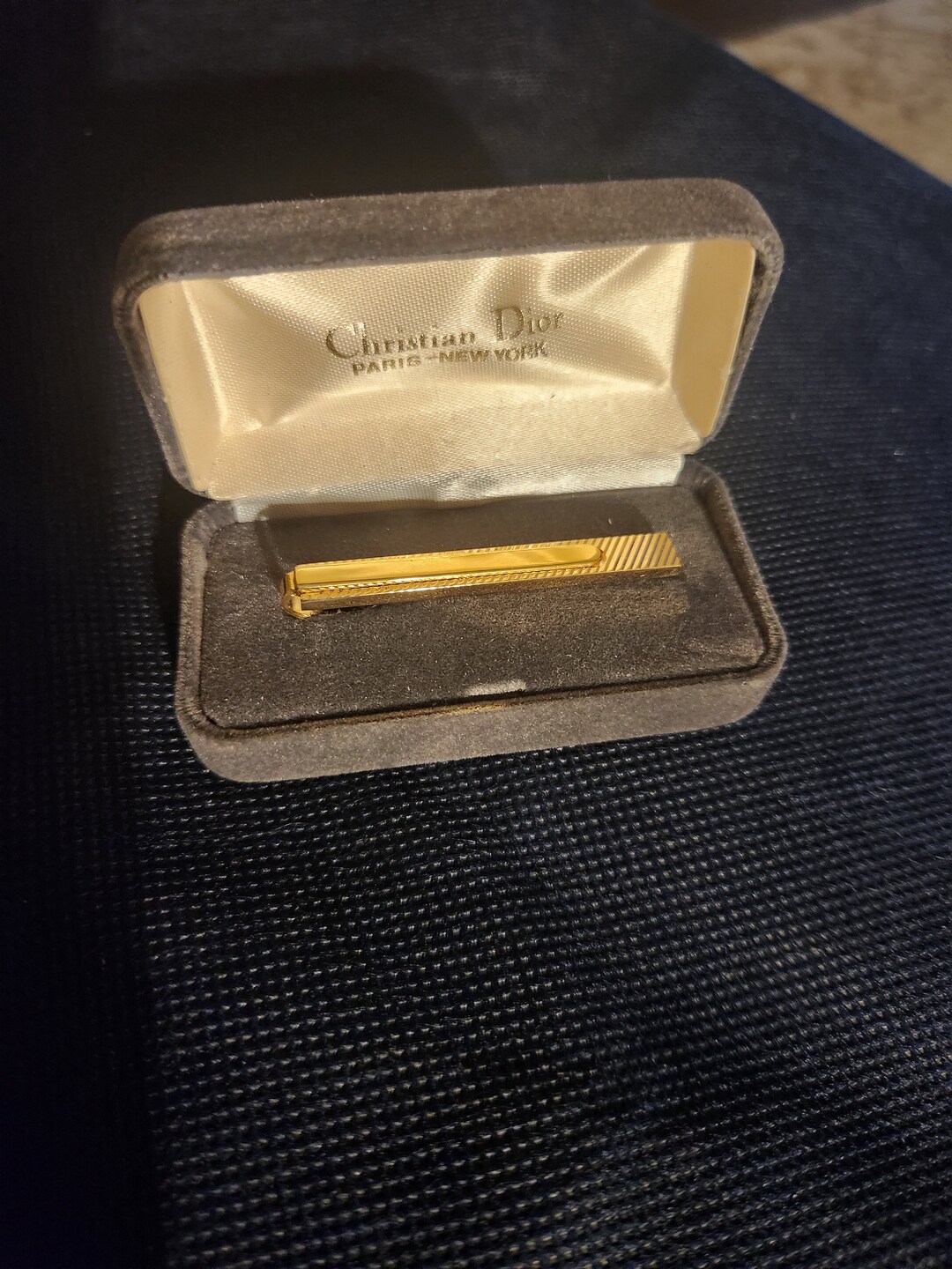 Christian Dior Necktie Pin Men's Tie Clasps Bar Clip New Vintage - Etsy