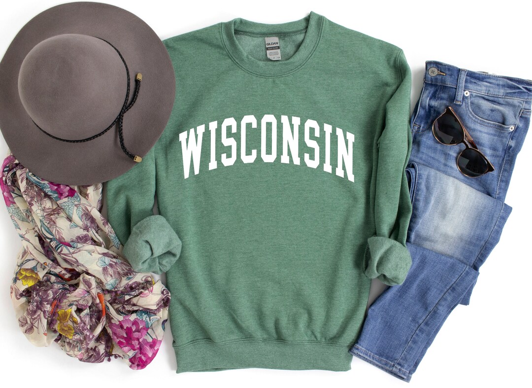 Wisconsin Sweatshirt, Wisconsin Shirt, Wisconsin, Milwaukee Sweatshirt ...