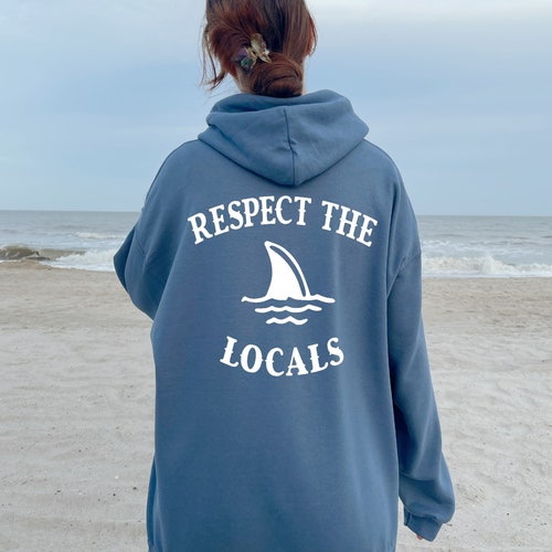 Respect Local Shirt Aesthetic Shirt Words on Back Beach | Etsy