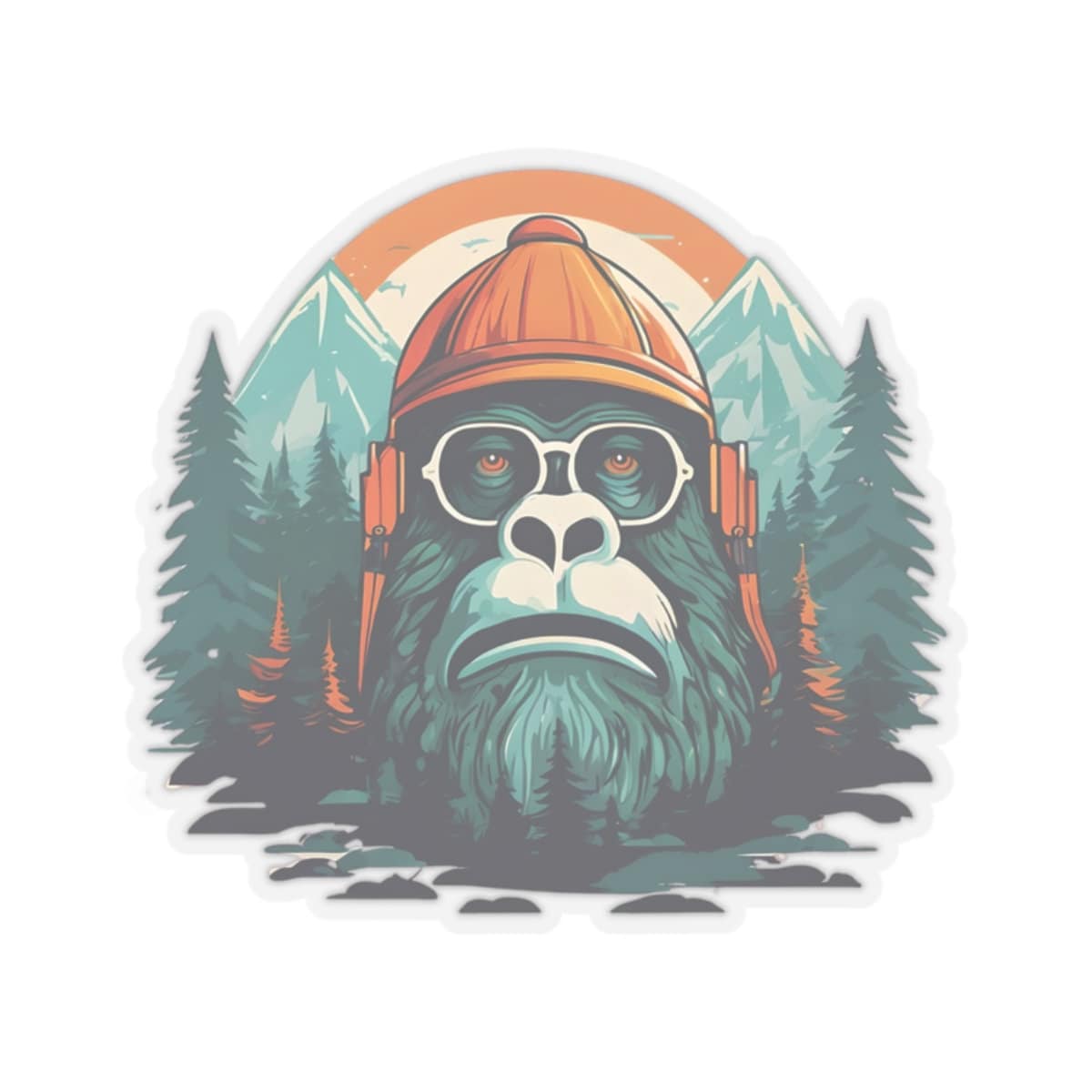 Bigfoot Sticker, Sasquatch Sticker, Bigfoot Gifts, Bigfoot Laptop ...