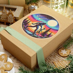 Bigfoot Alien Sticker, Cosmic Cryptid Decal, Trippy Forest Vinyl Decal ...