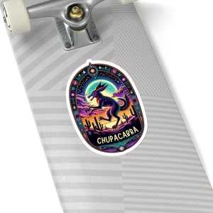 Chupacabra Sticker, Southwestern Chupacabra Sticker, Folklore Cryptid ...