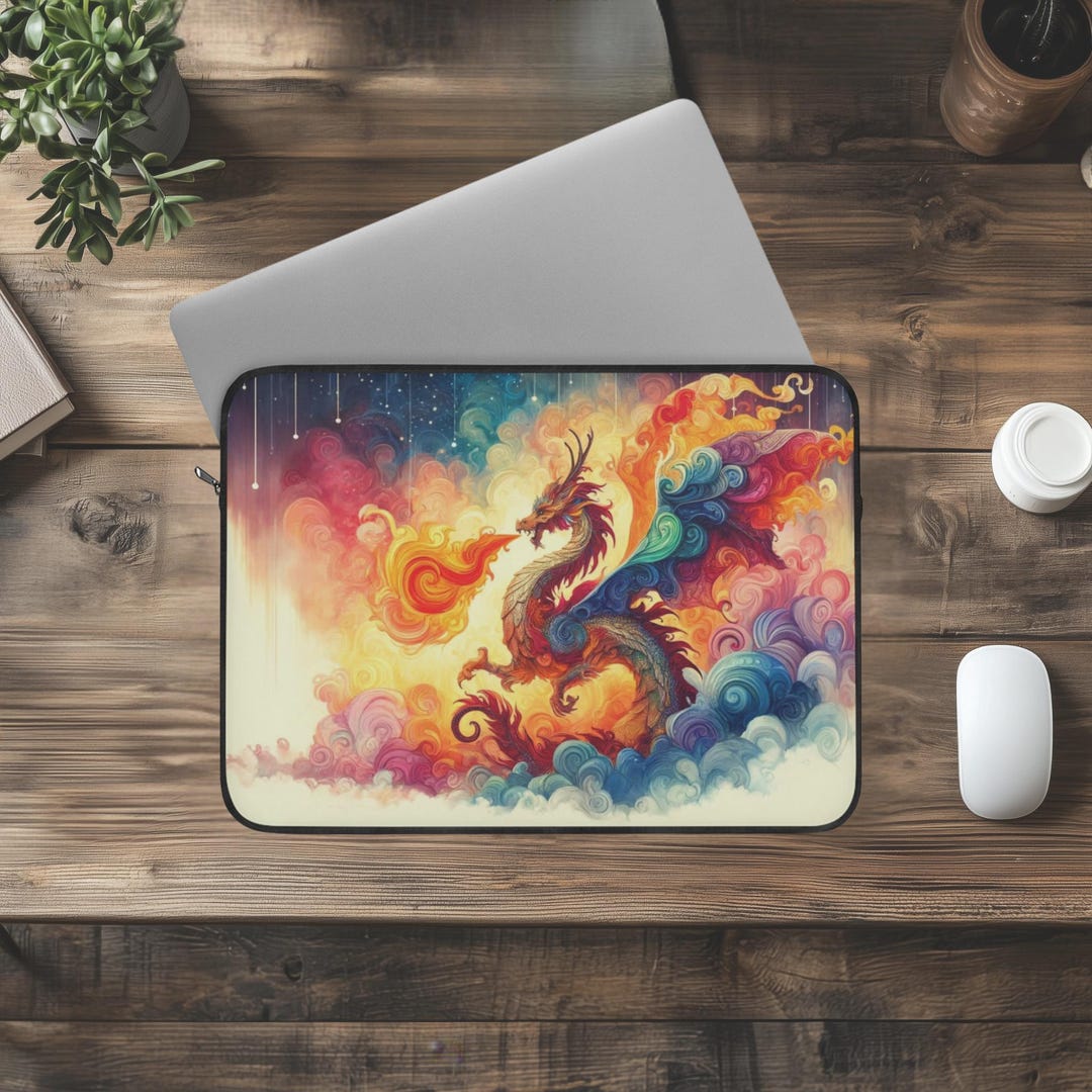 Magical Dragon Laptop Tablet Case, Dragon Laptop Sleeve, Dragon Gifts ...
