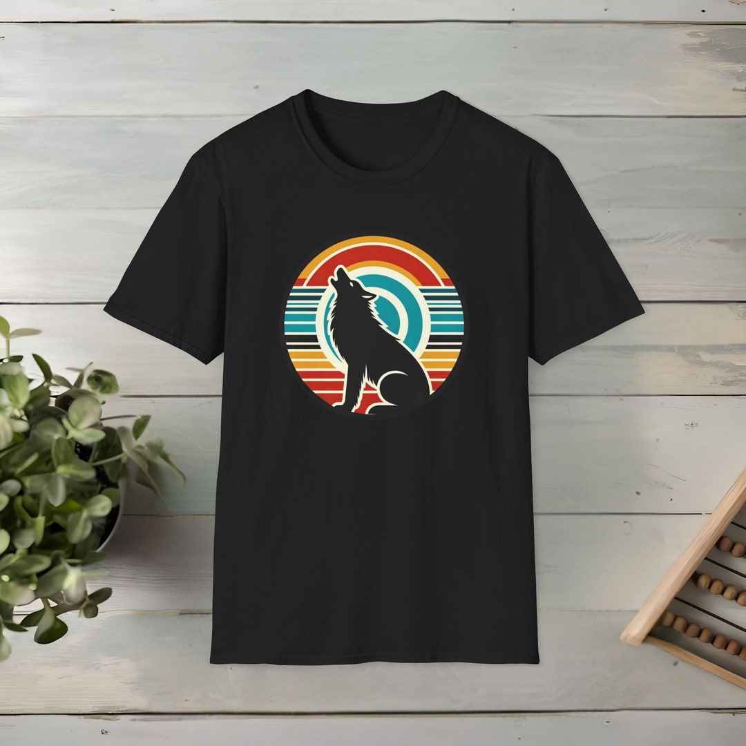 Howling Alpha Wolf Shirt, Wolf T-shirt, Wolf Lover Shirt, Howling Wolf ...