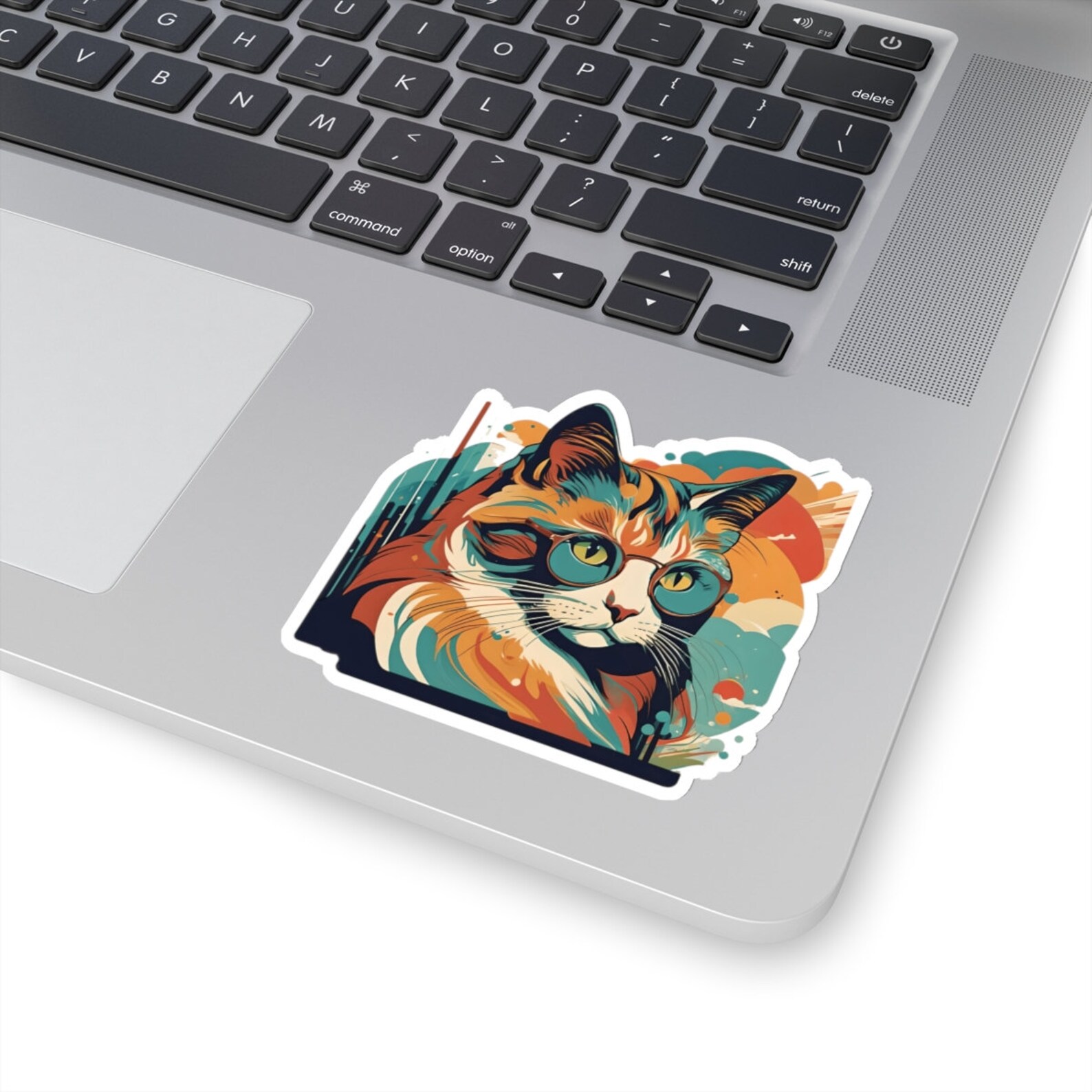 Clever Cat Sticker, Cute Cat Sticker, Cute Sticker, Cat Lover Sticker ...
