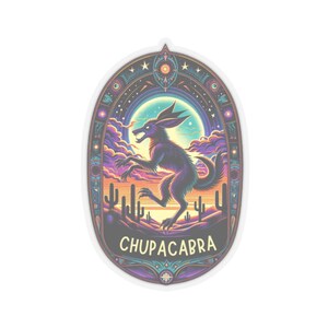Chupacabra Sticker, Southwestern Chupacabra Sticker, Folklore Cryptid ...