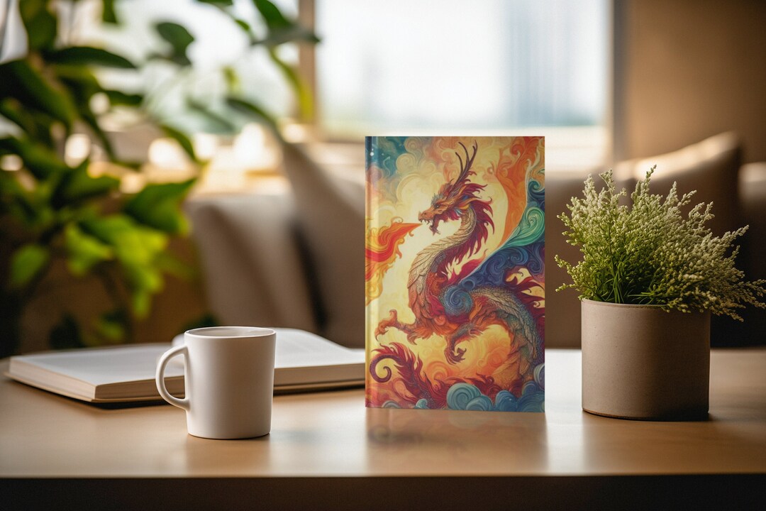 Dragon Journal, Mythical Dragon Hardcover Journal, Mythical Creature ...