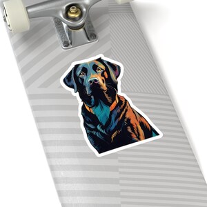 Black Labrador Sticker, Laptop Sticker, Dog Lover Sticker, Notebook ...