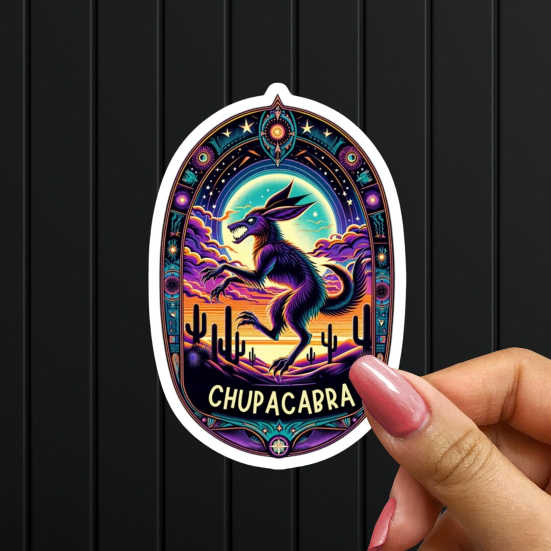 Chupacabra Vinyl Sticker, Mythical Desert Cryptid Decal, Southwestern ...