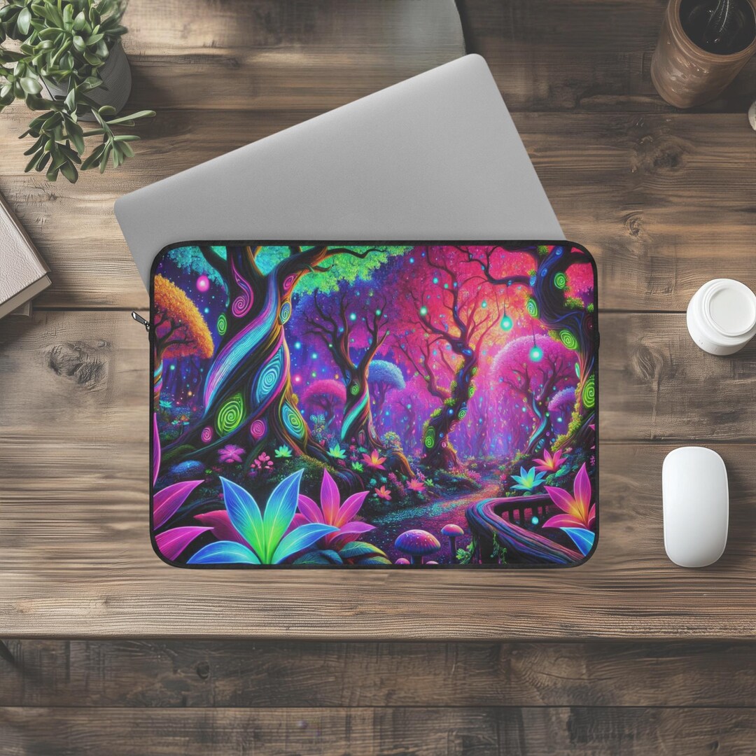 Enchanted Forest Laptop Sleeve: Wonderland Tech Case - Etsy