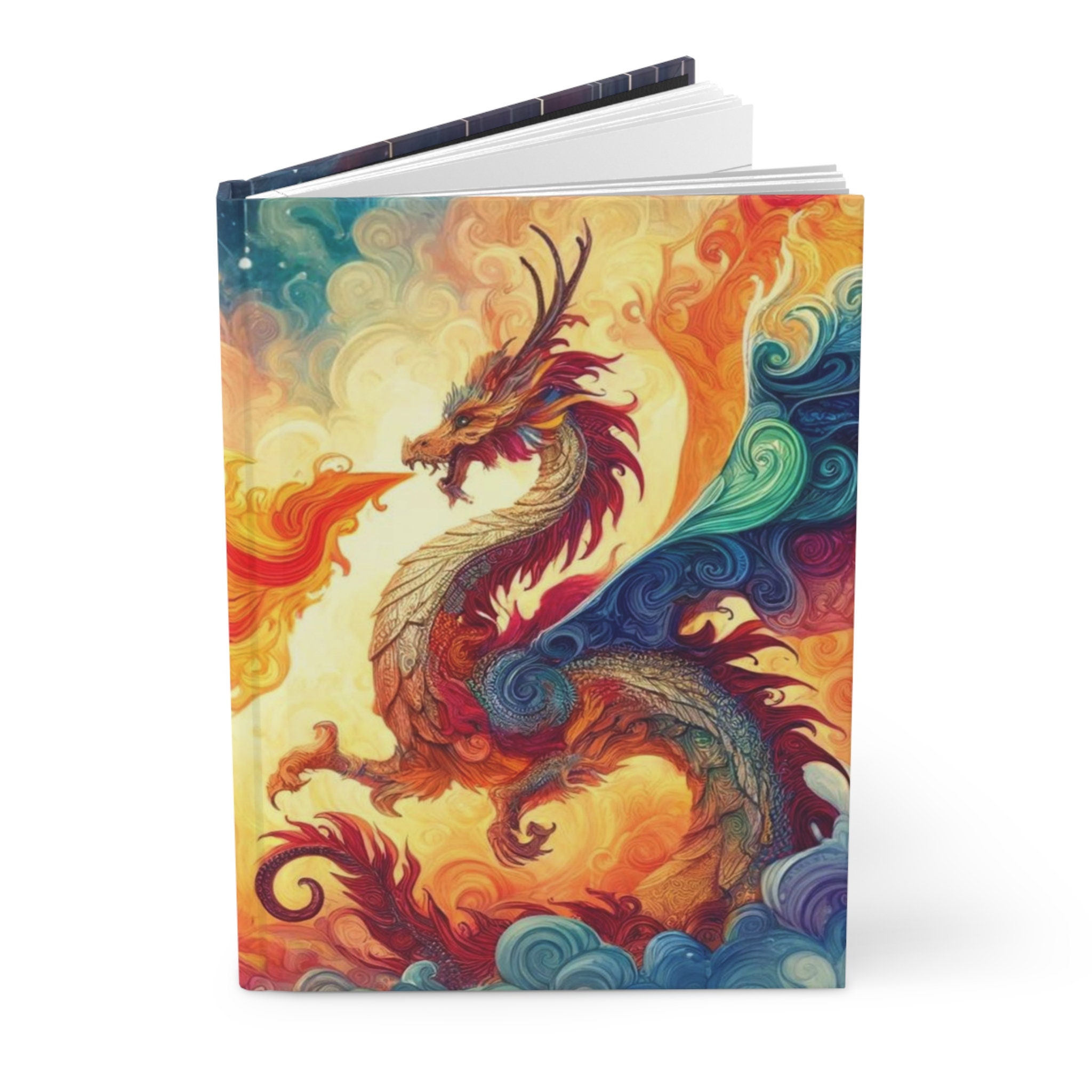 Dragon Journal, Mythical Dragon Hardcover Journal, Mythical Creature ...