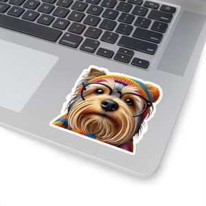 Cute Yorkie Sticker, Funny Yorkie Sticker, Yorkshire Terrier, Dog Mom ...