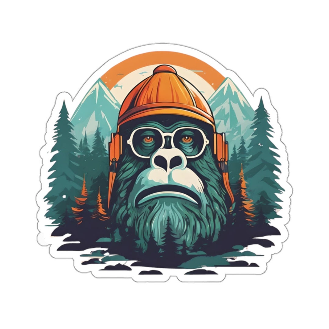 Bigfoot Sticker, Sasquatch Sticker, Bigfoot Gifts, Bigfoot Laptop ...