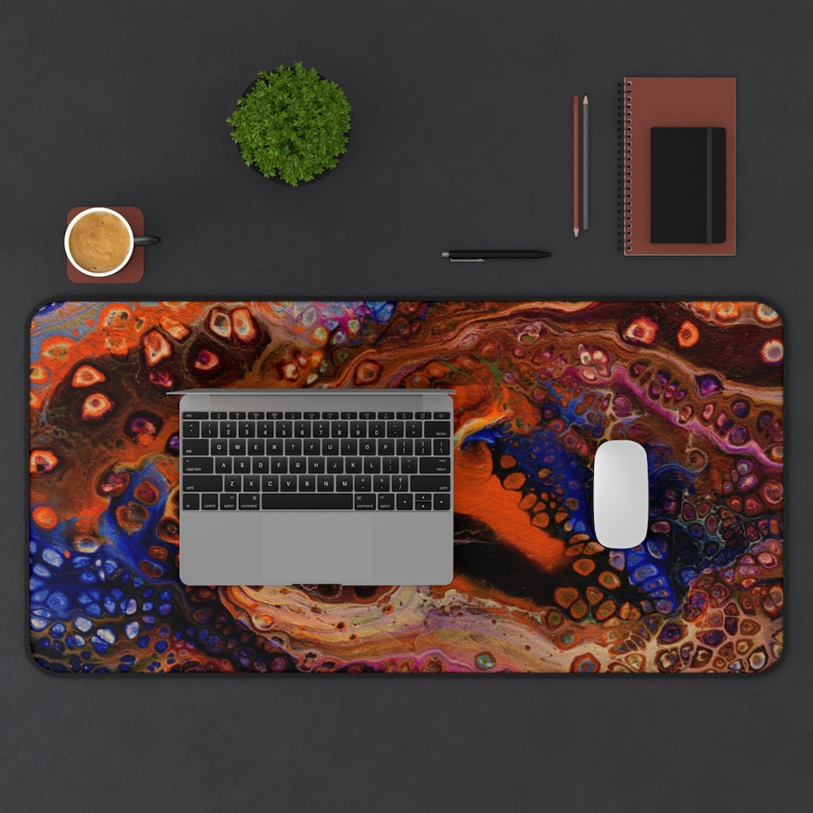 Psychedelic Gaming Desk Mat Colorful Gamers Pad Trendy - Etsy