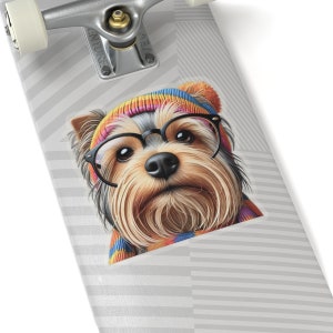 Cute Yorkie Sticker, Funny Yorkie Sticker, Yorkshire Terrier, Dog Mom ...