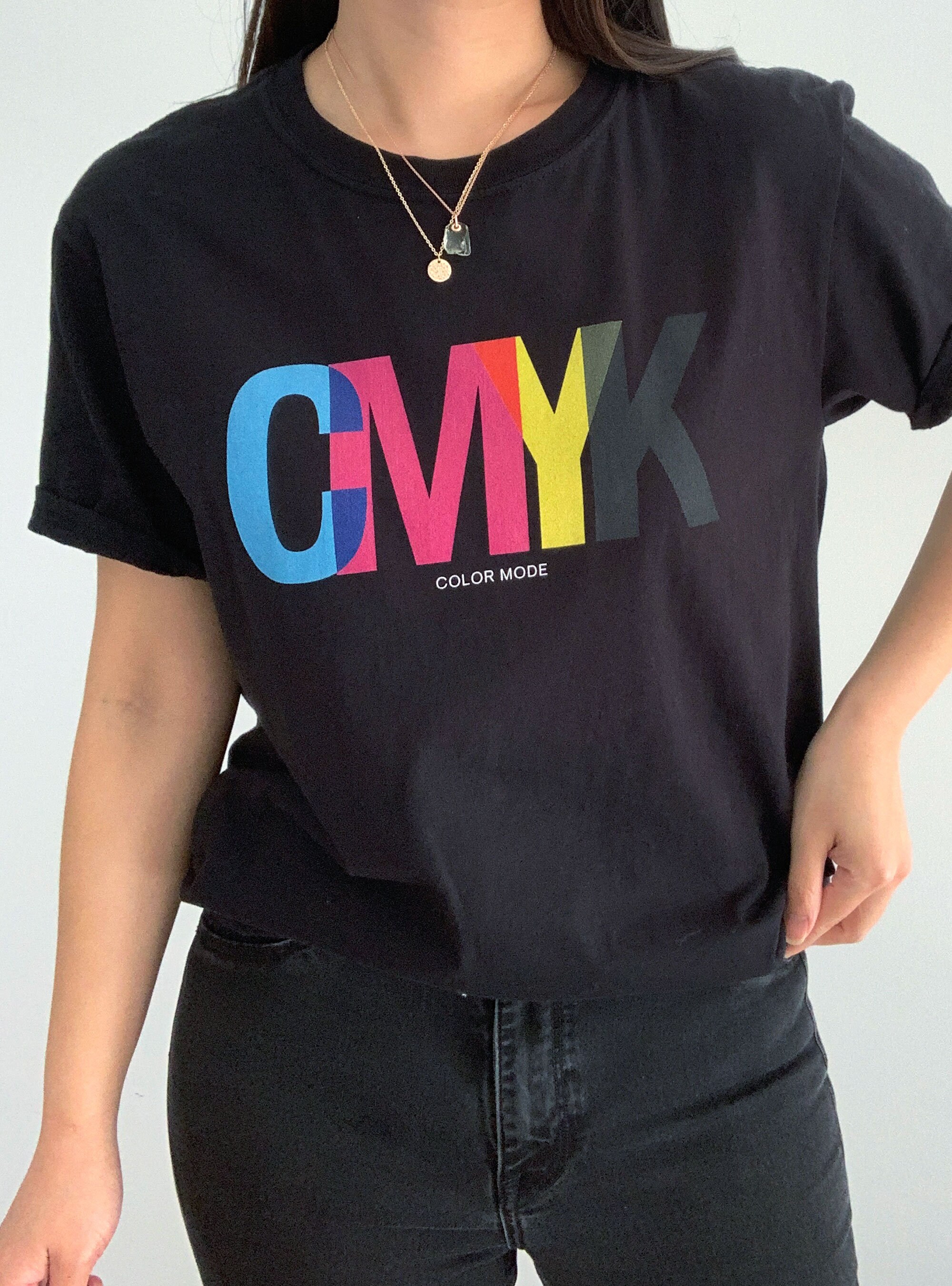 CMYK Color Mode | Black T-shirt | Graphic Design | Creative | Designer ...