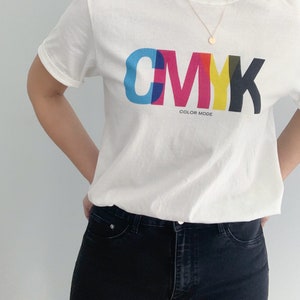 CMYK Color Mode | White T-shirt | Graphic Design | Creative | Designer ...