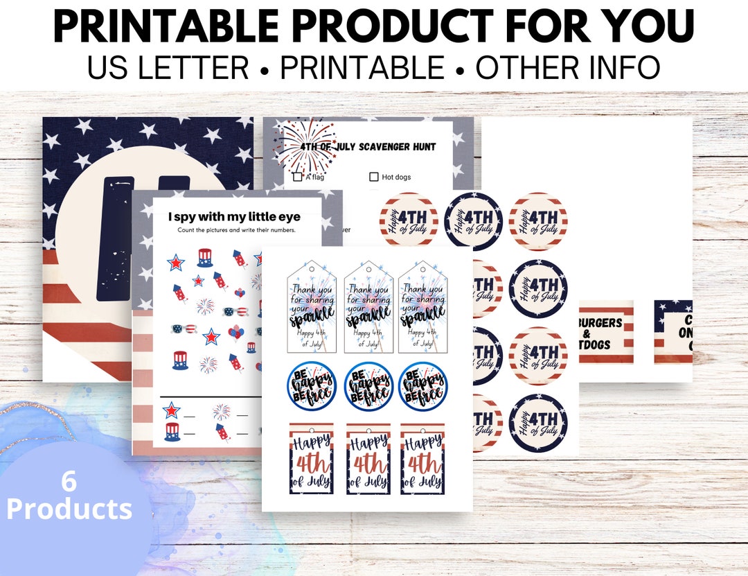 4th of July Party Bundle - Etsy