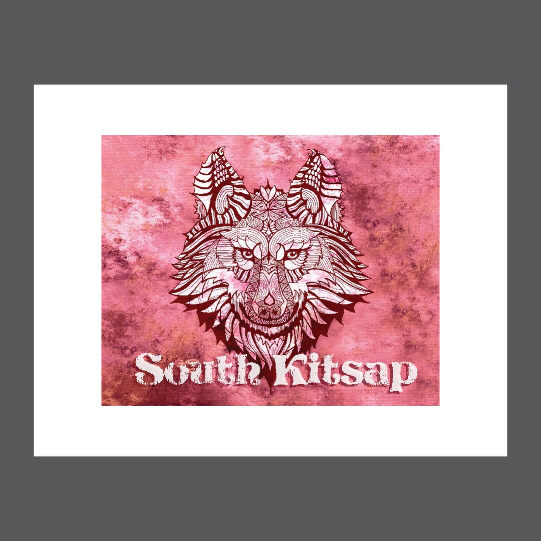 South Kitsap Art Print SK Wolves - Etsy