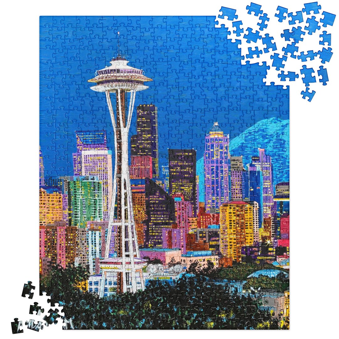 The Space Needle Jigsaw Puzzle - Etsy