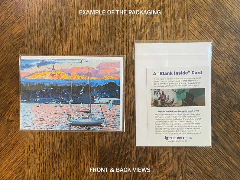 Cape Disappointment Card Optional Custom Message Pacific Northwest Art ...