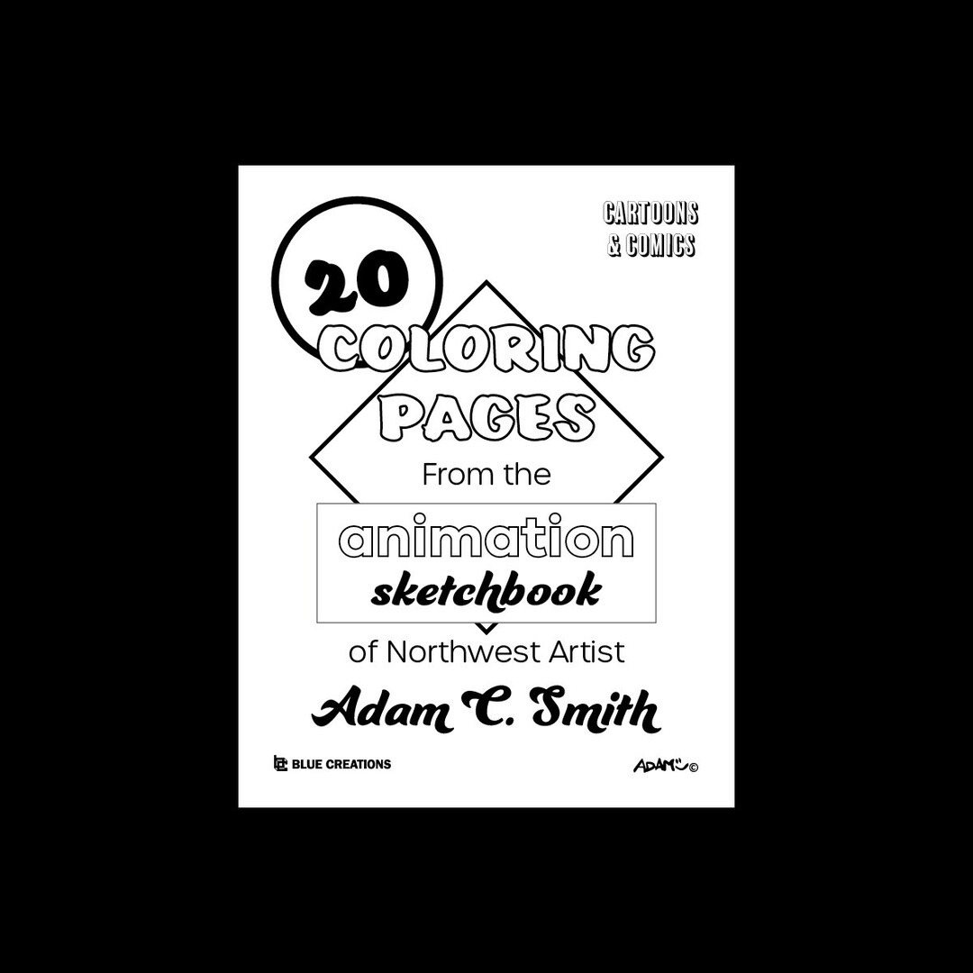 Animation Coloring Book Printable Digital Download Coloring Pages - Etsy