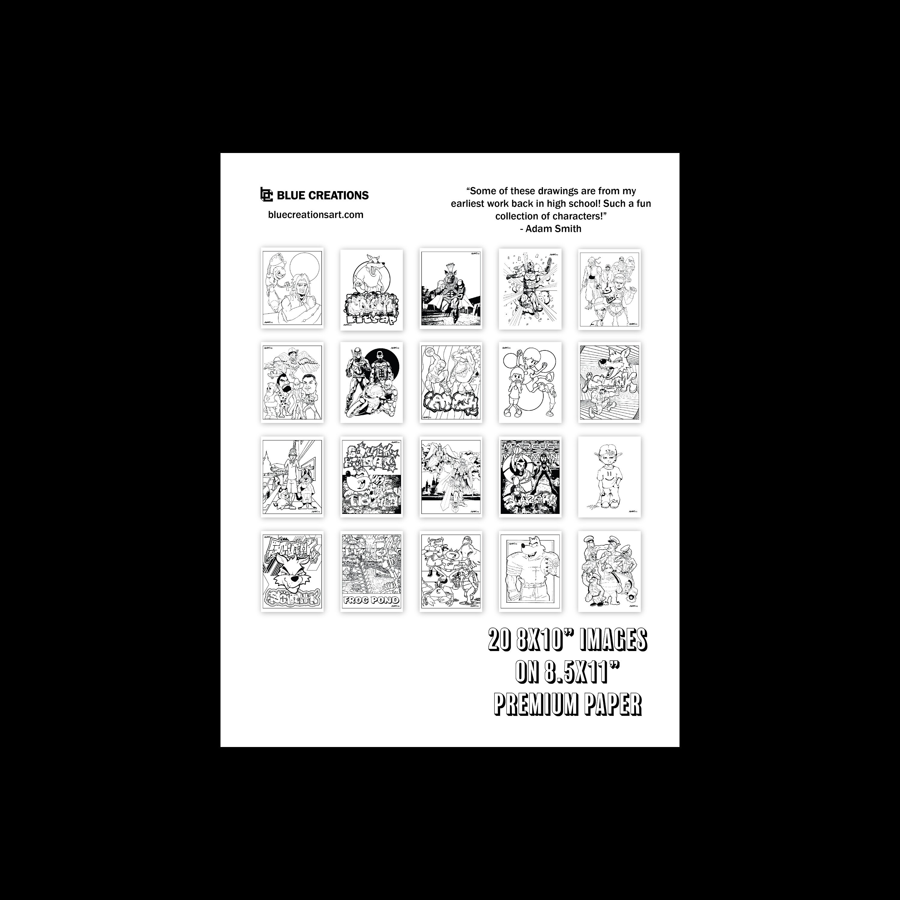 Animation Coloring Book Printable Digital Download Coloring Pages - Etsy