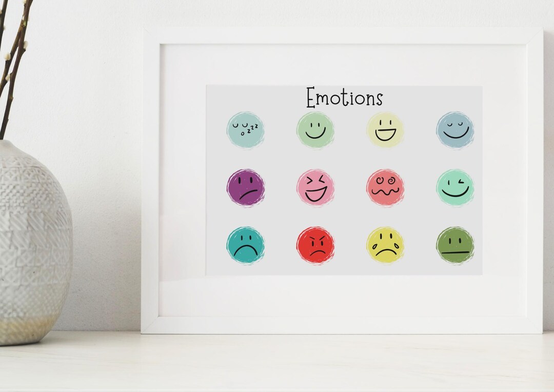 LANDSCAPE Printable Visual Feelings Poster for Children | Emotions ...