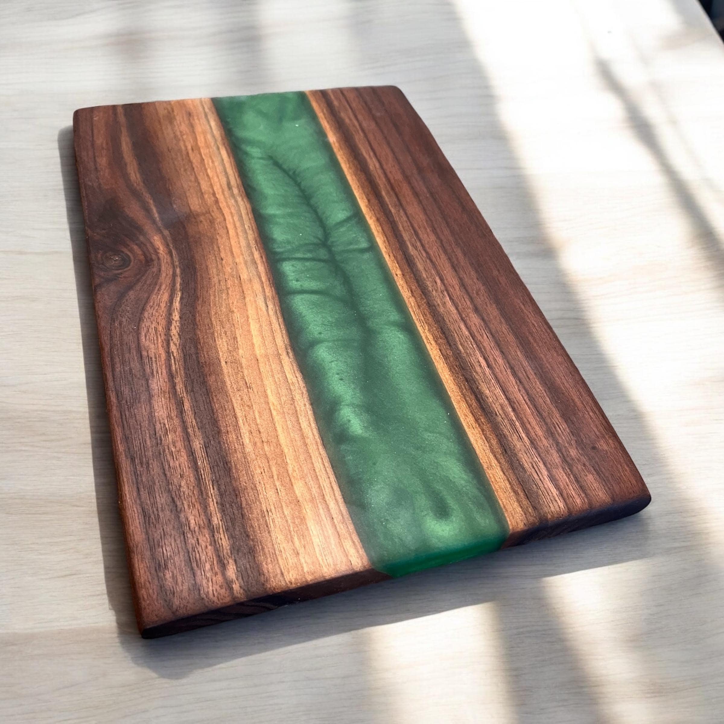Personalized Epoxy Cutting Board: Handmade Wood Charcuterie Board - Etsy