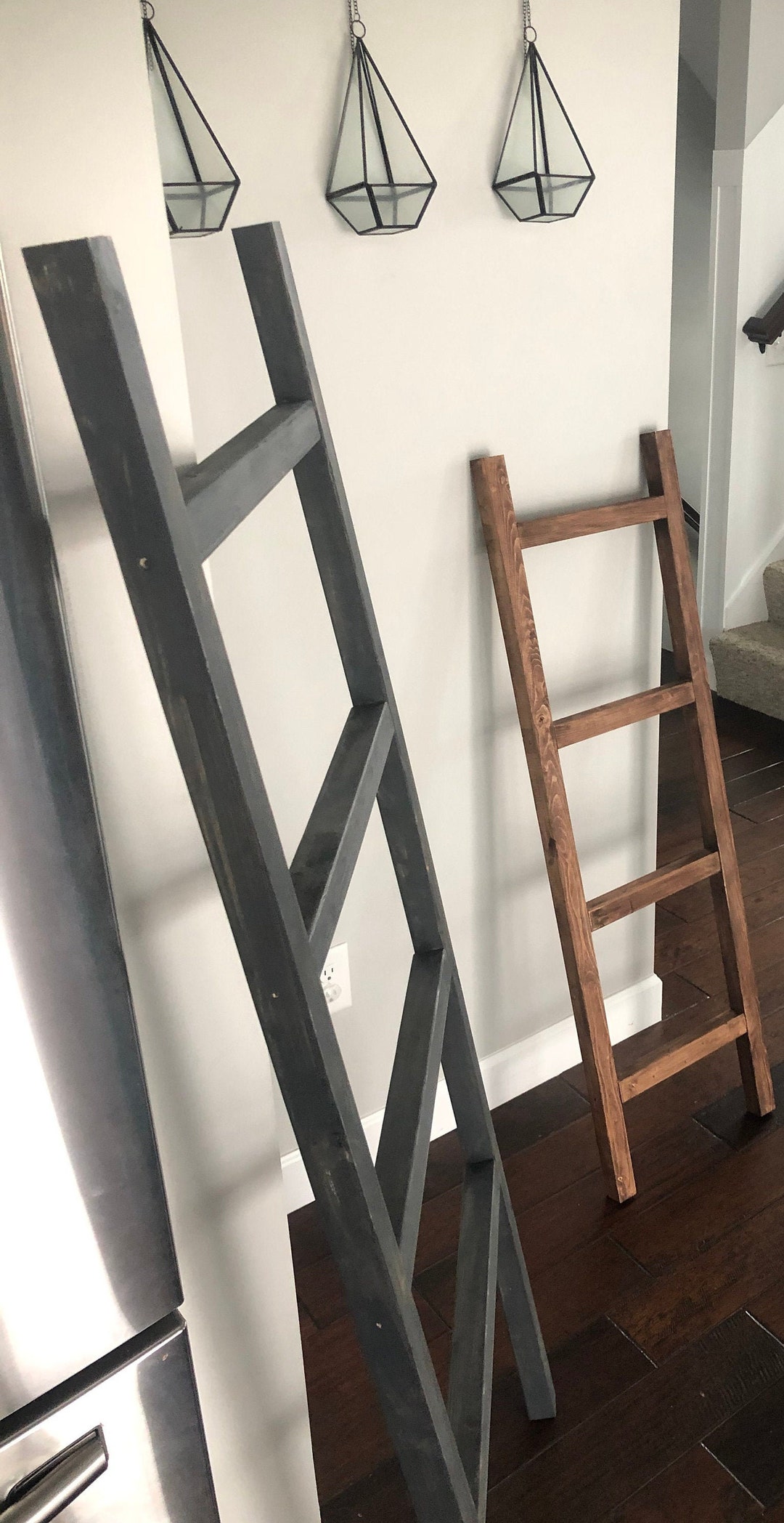 Farmhouse Rustic Blanket Ladder Quilt Ladder Decorative - Etsy