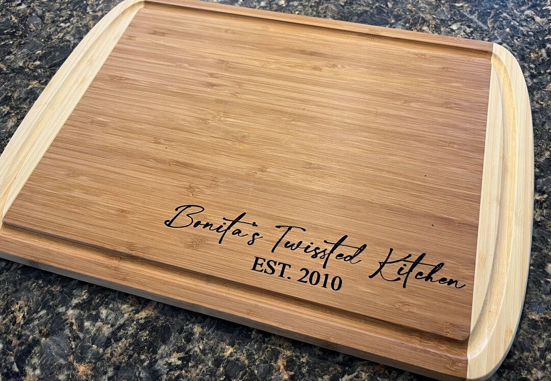 Personalized Cutting Board, Extra Large Bamboo Chopping Board ...