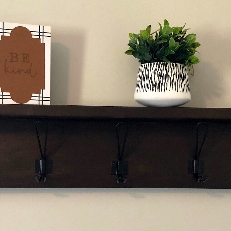 Coat Rack Wall Shelf - Etsy