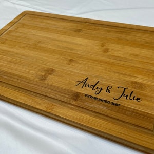 Personalized Cutting Board, Extra Large Bamboo Chopping Board ...