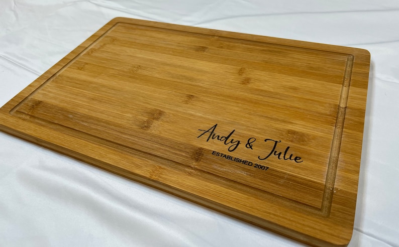 Personalized Cutting Board, Extra Large Bamboo Chopping Board ...