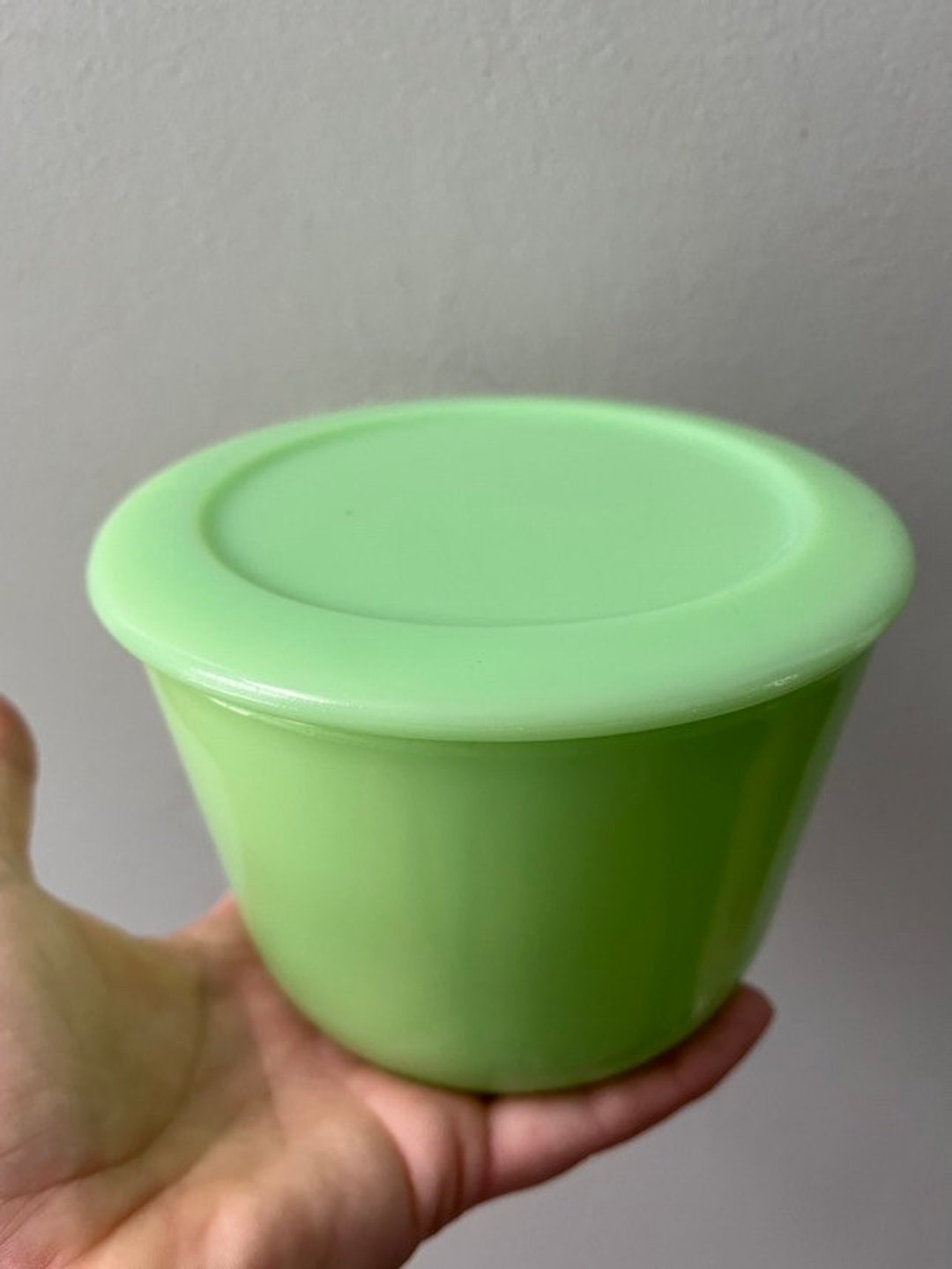 Mckee Jadeite Uranium Depression Glass Storage Jar - Etsy