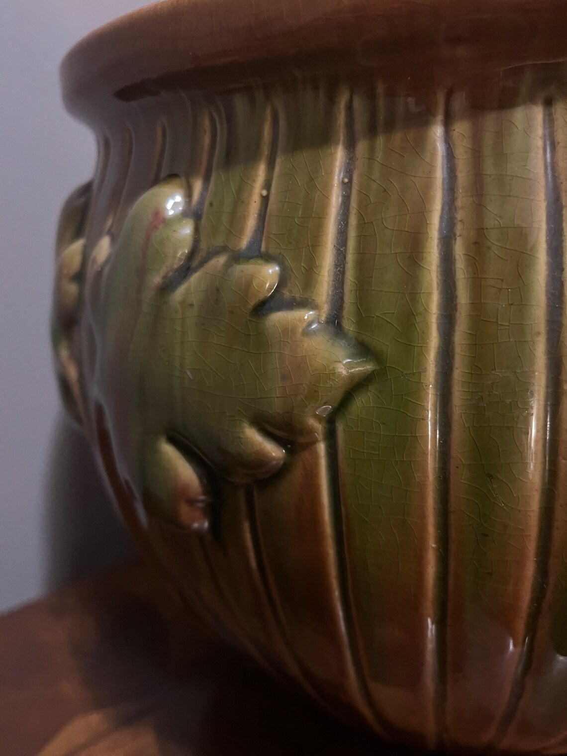 Massive 12 Weller Antique American Art Pottery Blended Majolica ...