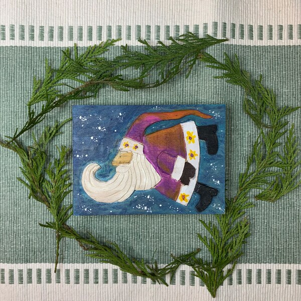 Santa Carving - Etsy