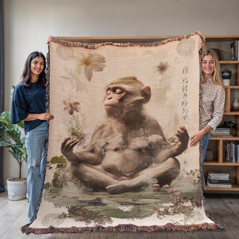 Monkey Tapestry Wall Art - Etsy