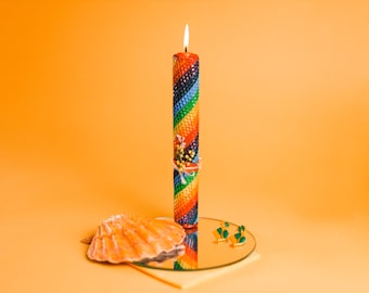 Rainbow Candles - Etsy